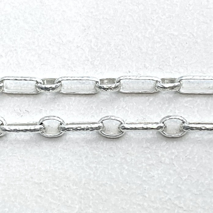 MARVELOUS LONG TEXTURE LINK CHAIN Silver / 8inch(20cm) BRACELET（ブレスレット ...